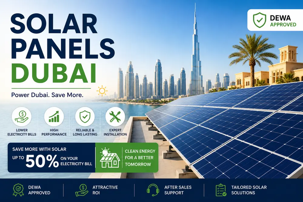 Solar Panel Price in Dubai & UAE 2026 | Cost, Suppliers & Savings